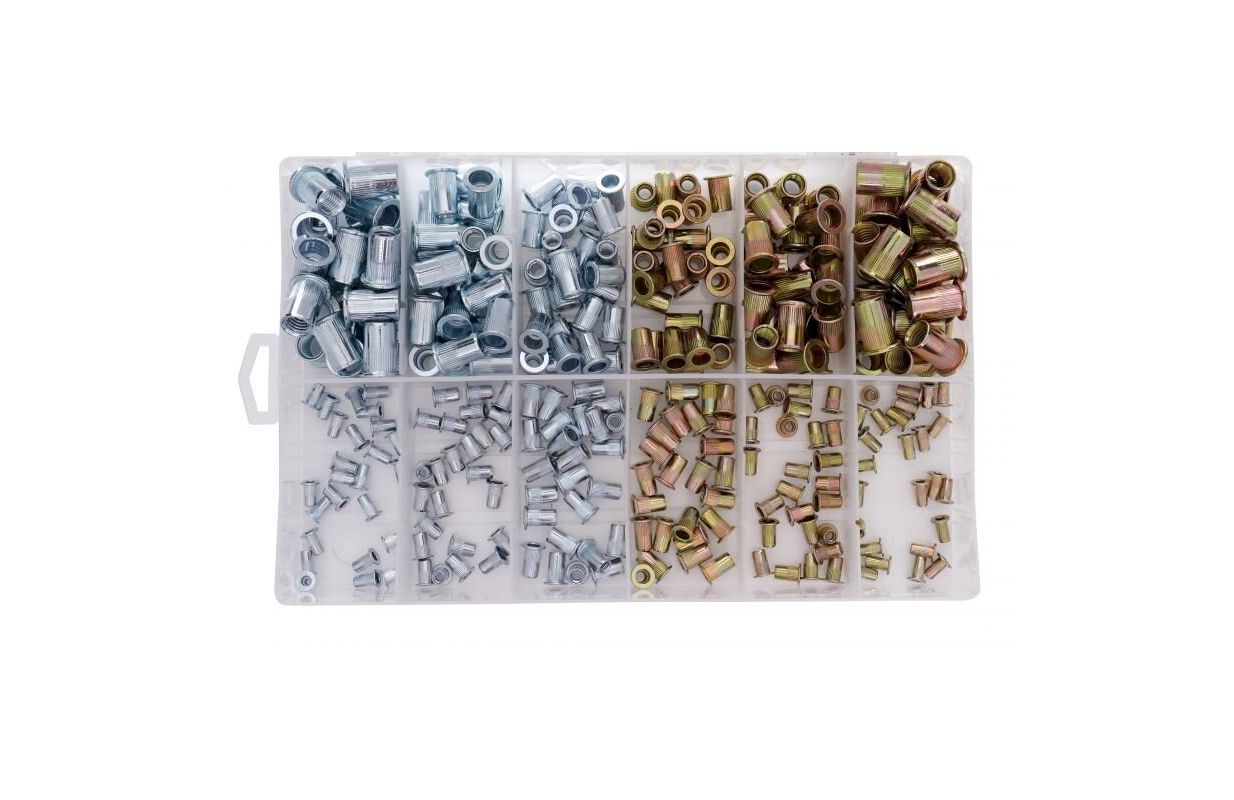 ALUMINIUM AND STEEL NUT RIVETS M3-M10, 300PCS KD10486 (KD10486)